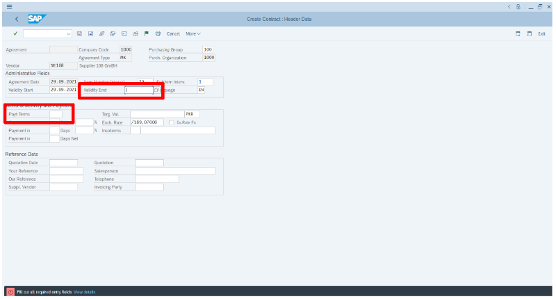 How to Create Outline Agreements in SAP